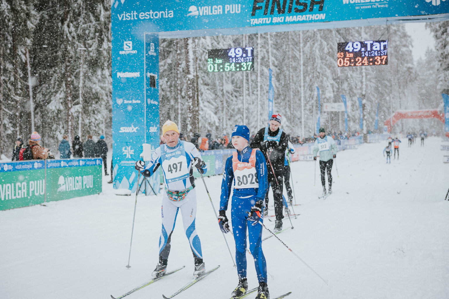 Justyna Kowalczyk and Henri Roos win snow fight at Tartu Maraton 2023 ...